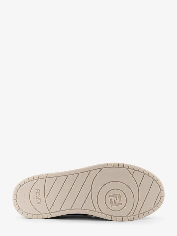 Fendi Match Leather Sneakers With Suede Inserts - Multicolor