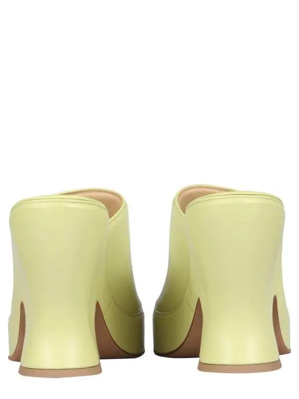 Bottega Veneta Wedge Sandals - Yellow