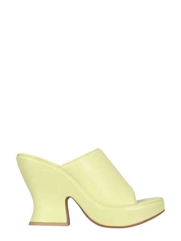 Bottega Veneta Wedge Sandals - Yellow