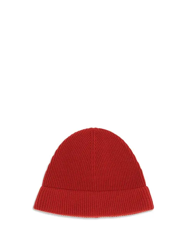 Loro Piana Sloop Beanie Hat In Merino And Wish Wool - Red