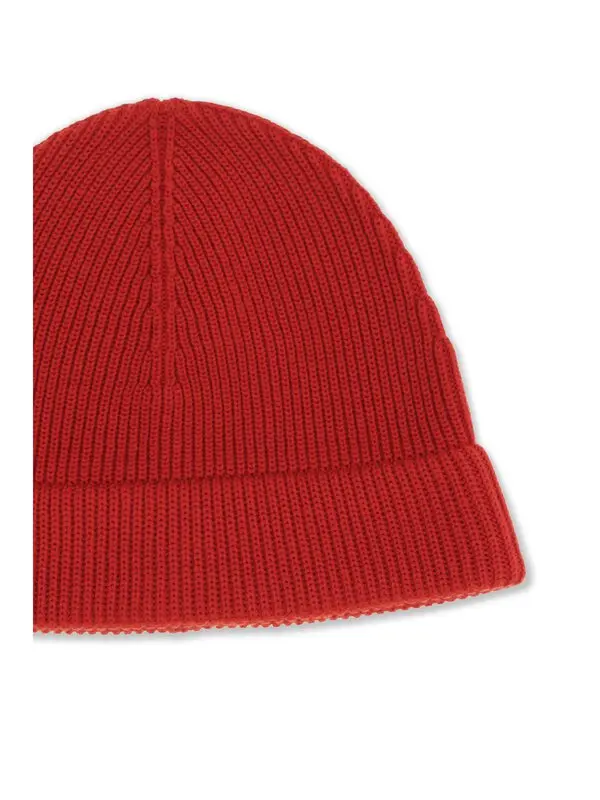 Loro Piana Sloop Beanie Hat In Merino And Wish Wool - Red