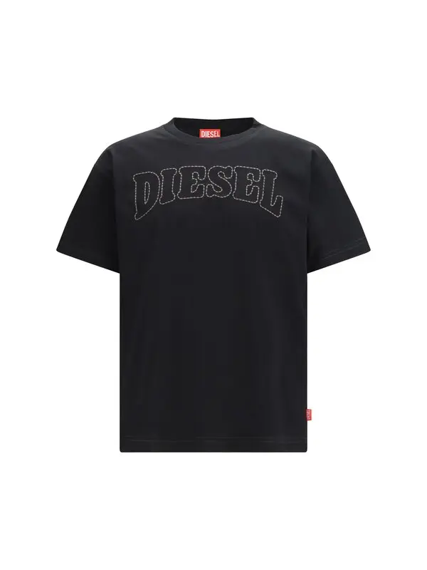 DIESEL® T-norm-v10 Logo Stitching T-shirt