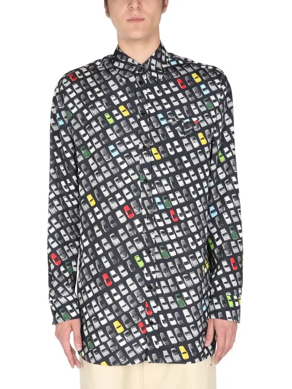 Bottega Veneta Shirt With Allover Print - Black