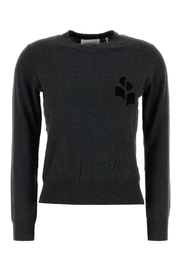 Isabel Marant Étoile Charcoal Cotton Blend Lanta Sweater - Gray