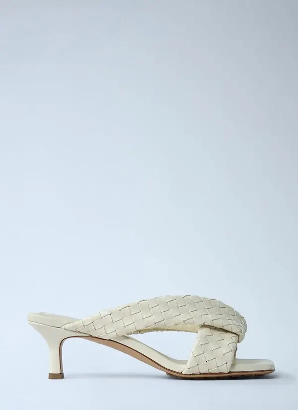 Bottega Veneta Riva Mule Sandals - Black