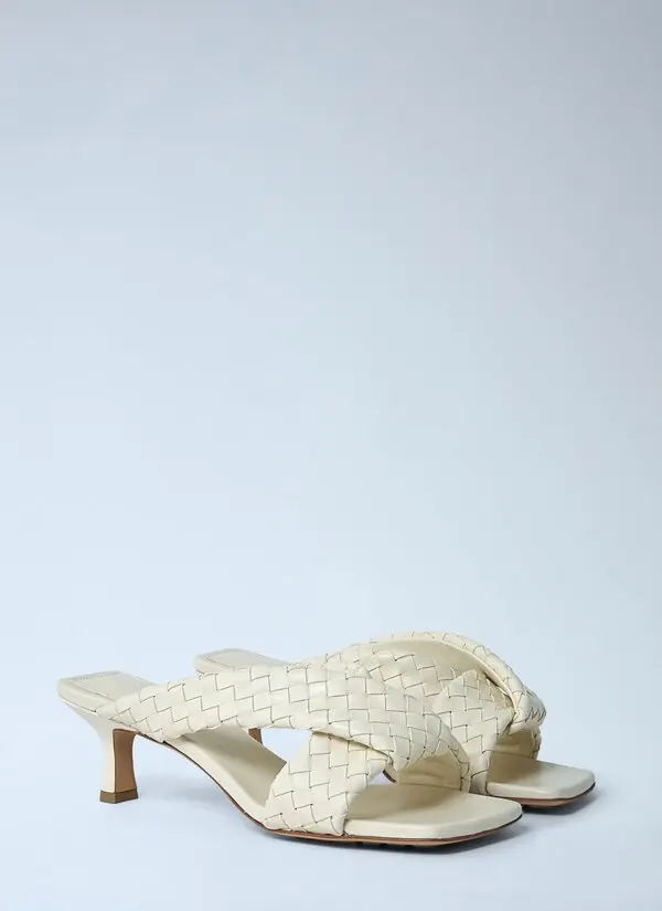 Bottega Veneta Riva Mule Sandals - Black