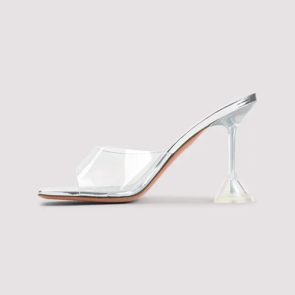 Amina Muaddi Lupita Glass Slipper Pumps