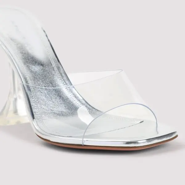 Amina Muaddi Lupita Glass Slipper Pumps