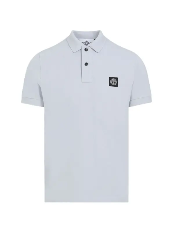 Stone Island Logo Cotton Polo Shirt - Multicolor