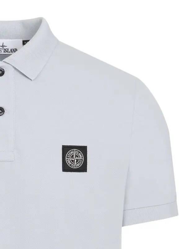 Stone Island Logo Cotton Polo Shirt - Multicolor