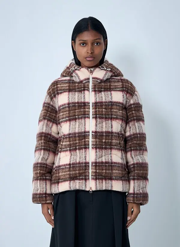 Moncler Cervi Short Down Jacket - Brown
