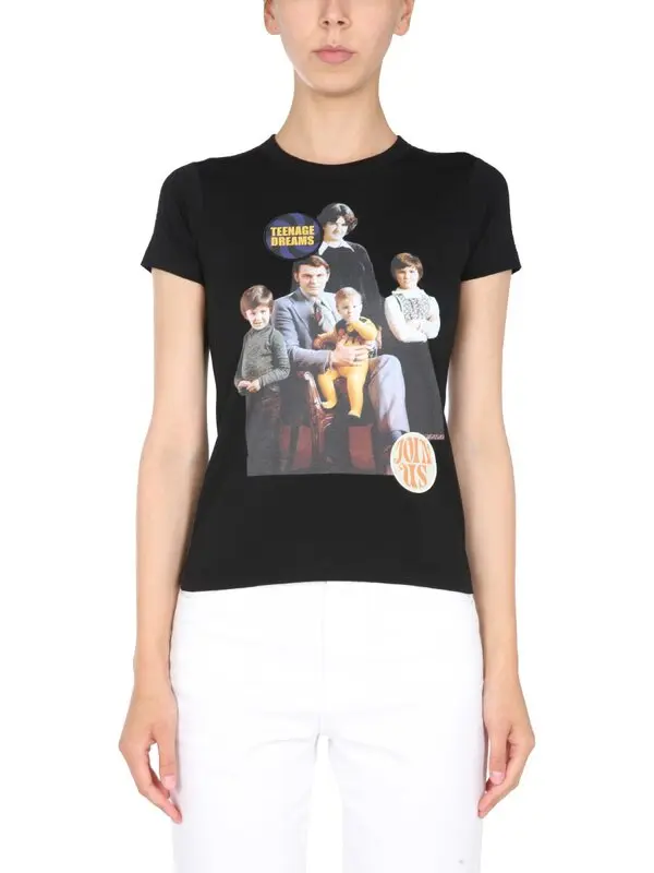 Raf Simons Crew Neck T-shirt With Graphic Print