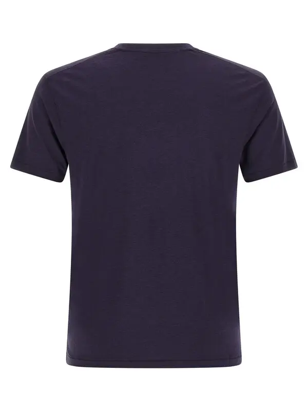 TOM FORD Logo Embroidery T-shirt - Blue