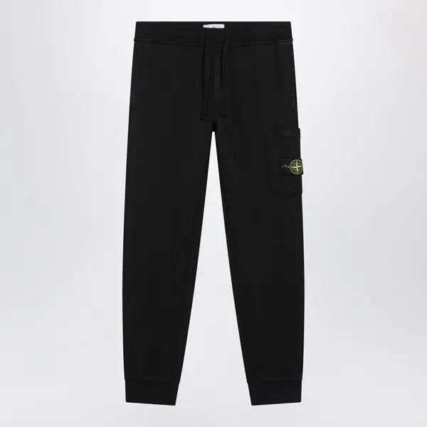 Stone Island Cotton Jogging Trousers - Black