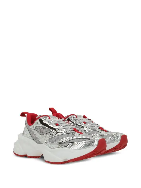 CHRISTIAN LOUBOUTIN So Flo Paneled Lace-up Sneakers