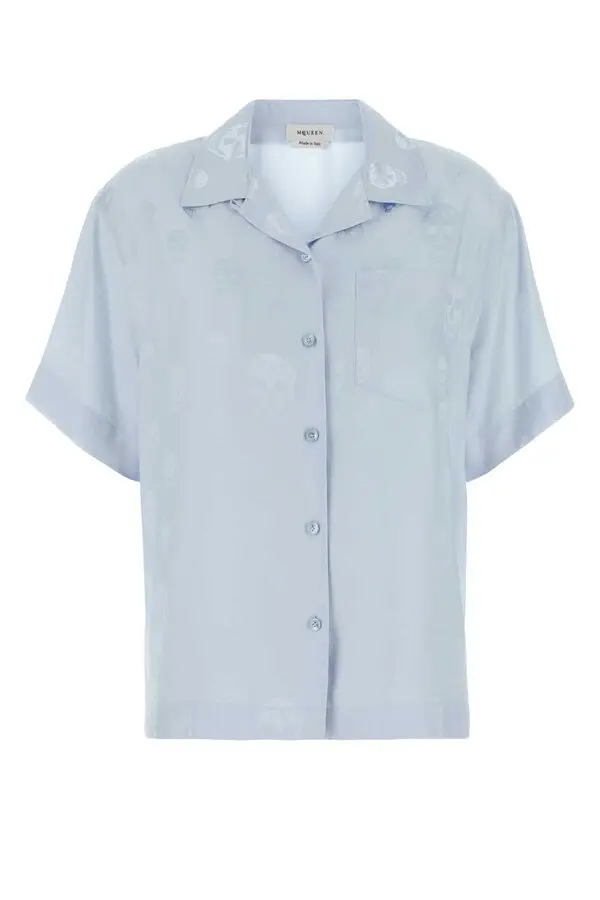Alexander McQueen Pastel Light Satin Shirt
