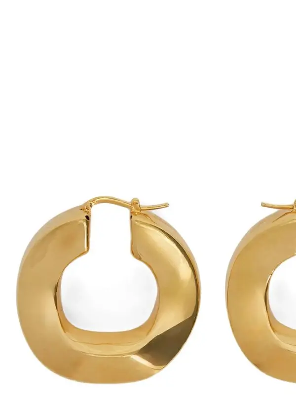 JIL SANDER 2104' Hoop Earrings In Copper