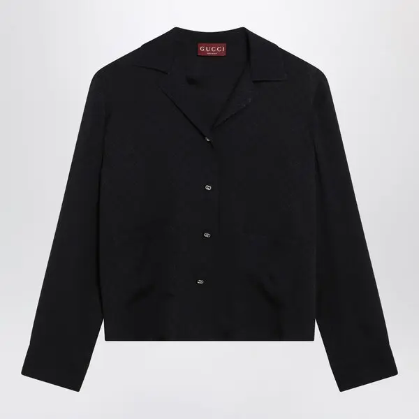 Gucci Jacquard Silk-blend Shirt