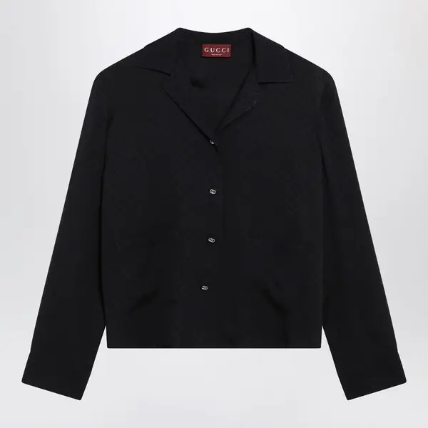 Gucci Jacquard Silk-blend Shirt