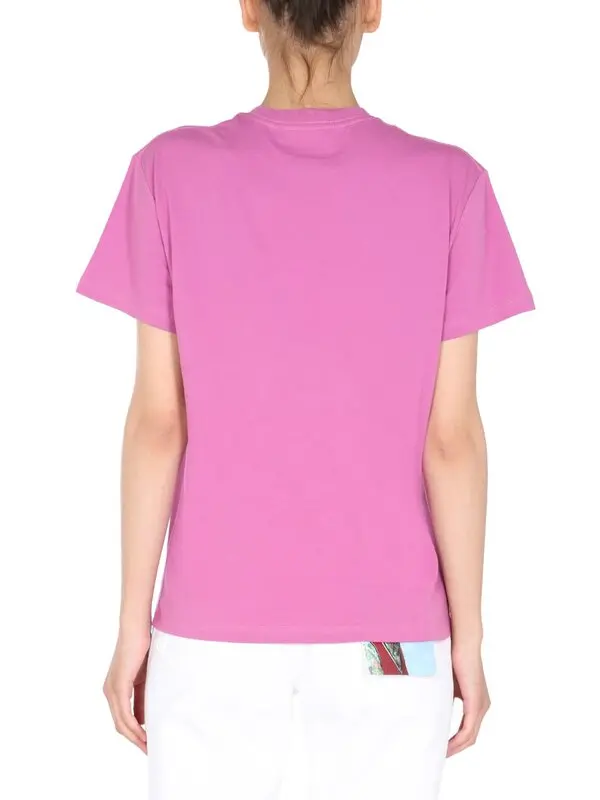 Raf Simons Crew Neck T-shirt With Front Logo Patch