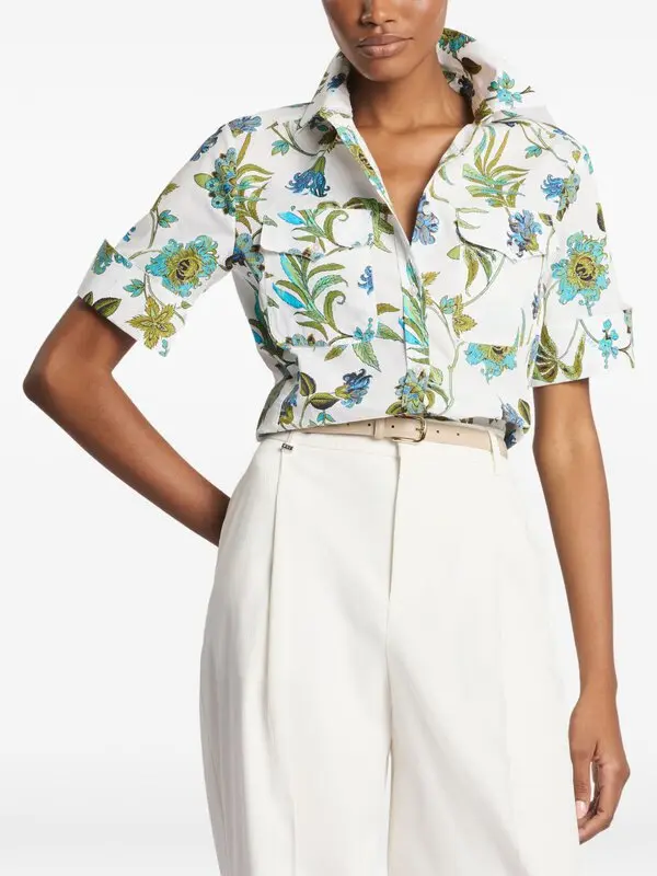 FAY Printed Cotton Shirt