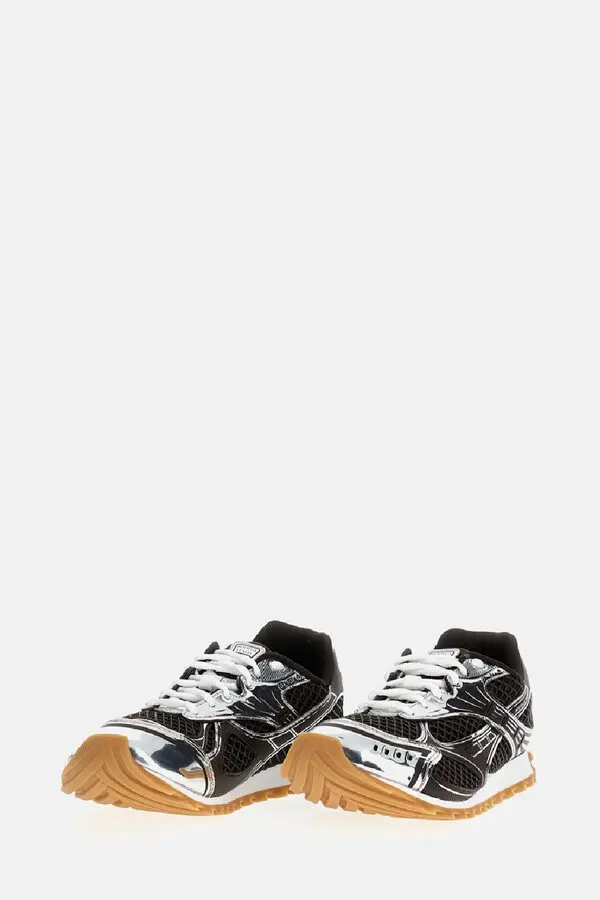 Bottega Veneta Orbit Technical Fabric And Mesh Lace-up Sneakers - Multicolor