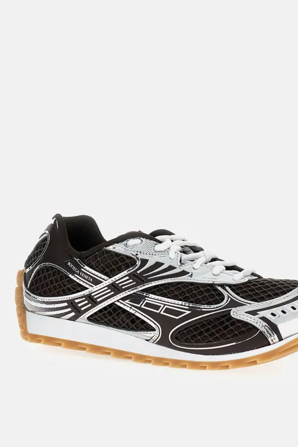 Bottega Veneta Orbit Technical Fabric And Mesh Lace-up Sneakers - Multicolor