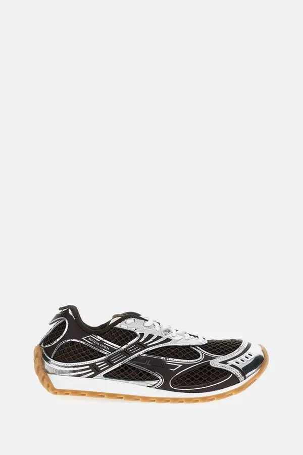 Bottega Veneta Orbit Technical Fabric And Mesh Lace-up Sneakers - Multicolor