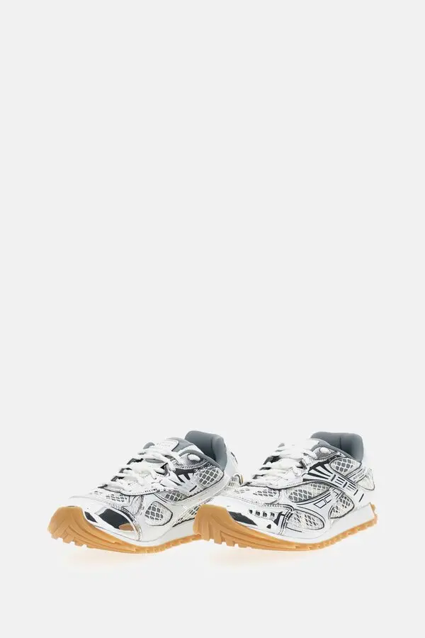 Bottega Veneta Orbit Technical Fabric And Mesh Lace-up Sneakers - Multicolor