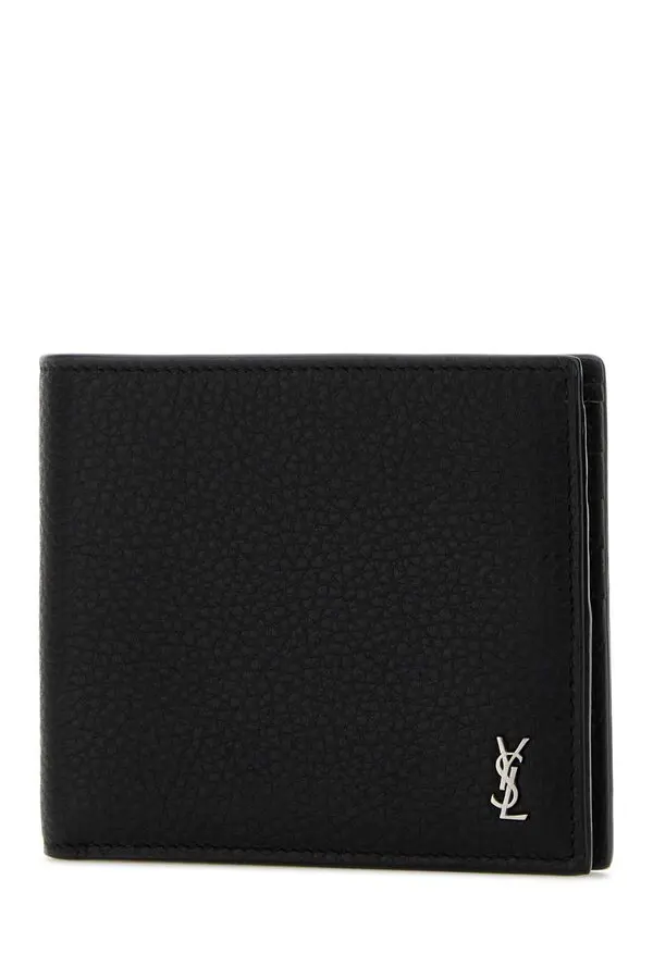 Saint Laurent Leather Wallet - Black
