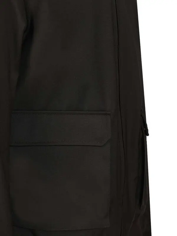 Herno Pure Wool Bomber Jacket With High Neck And Flap Pockets - Brown