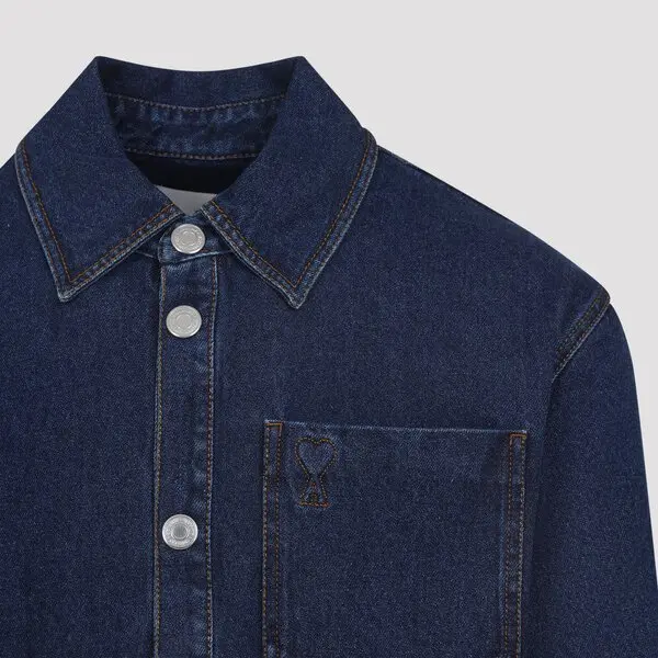 AMI Paris De Coeur Overshirt - Blue