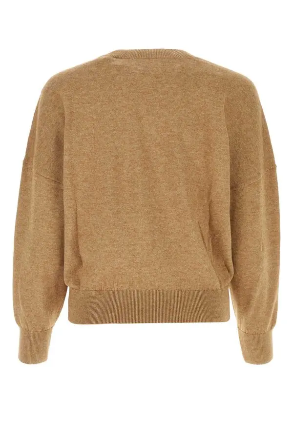 Isabel Marant Étoile Melange Biscuit Cotton Blend Oversize Marisans Sweater - Brown