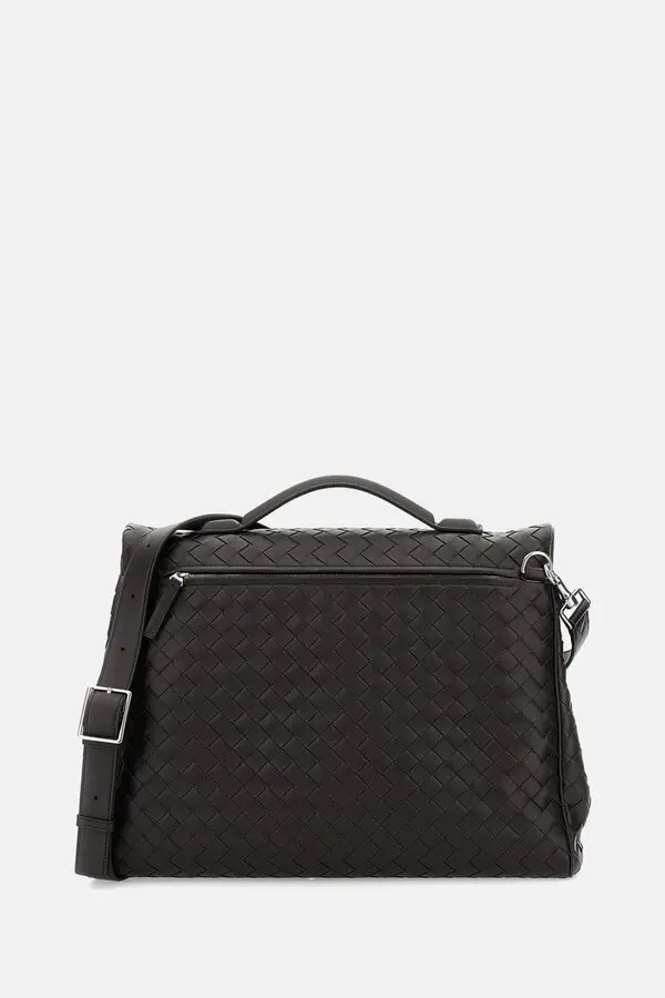 Bottega Veneta Woven Leather Briefcase Bag - Multicolor