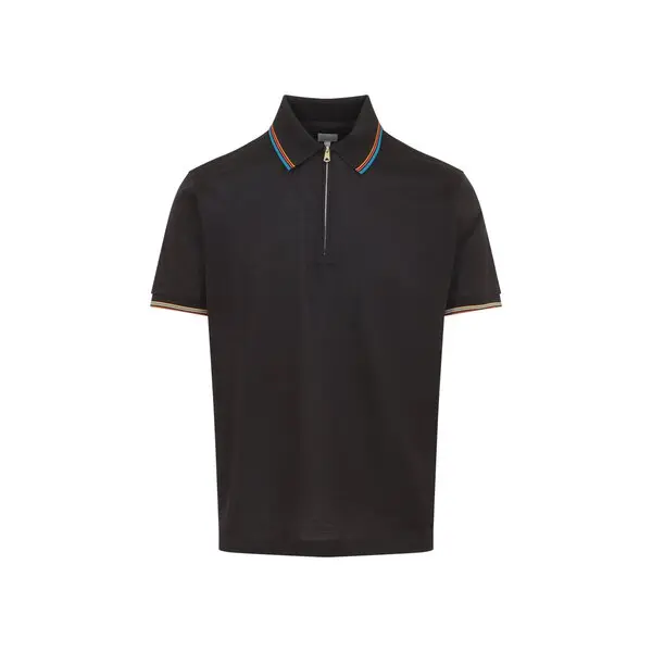Paul Smith Str Detail Polo Shirt - Brown