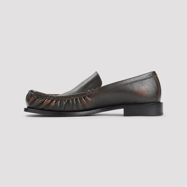 Dries Van Noten Brown Calf Leather Loafers