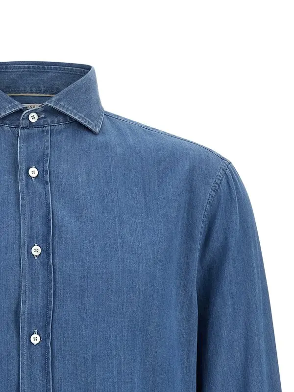 Brunello Cucinelli Denim Shirt - Blue