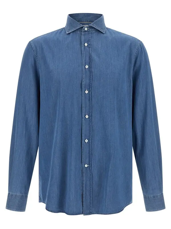 Brunello Cucinelli Denim Shirt - Blue