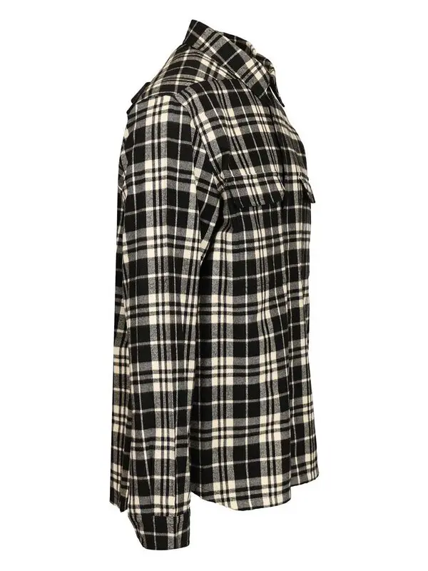 Rick Owens Temple Checked Cotton Shirt