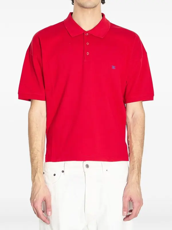 Celine Logo Cotton Polo Shirt