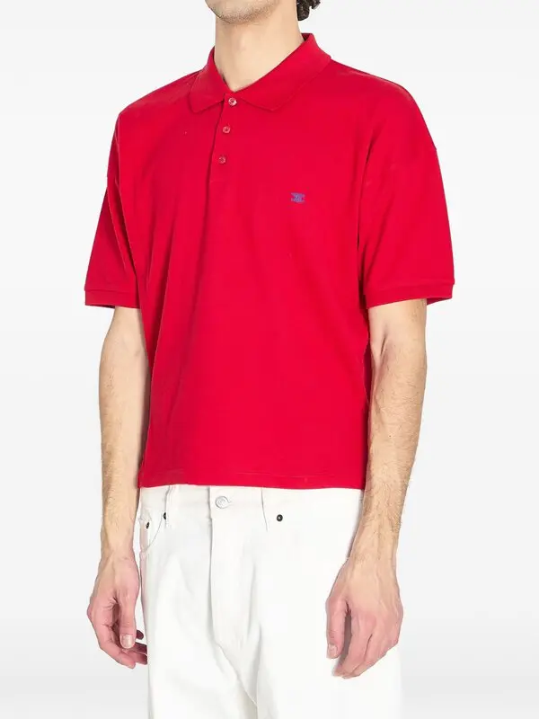 Celine Logo Cotton Polo Shirt