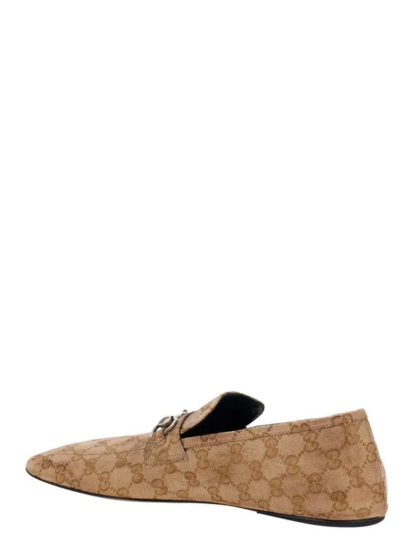 Gucci Gg Canvas Horsebit Loafers - Multicolor