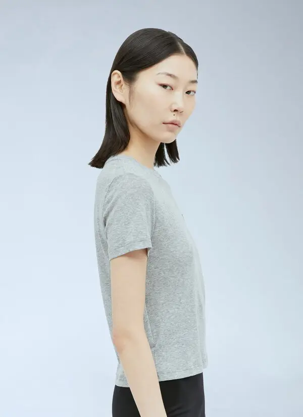 Miu Miu Cotton Jersey Logo Patch T-shirt