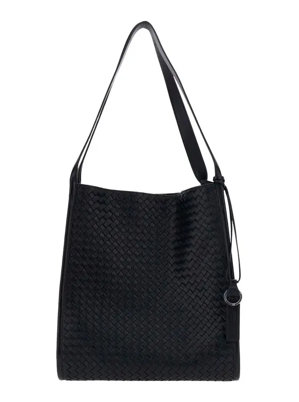 Bottega Veneta Corriere Intreccio Leather Tote Bag - Multicolor