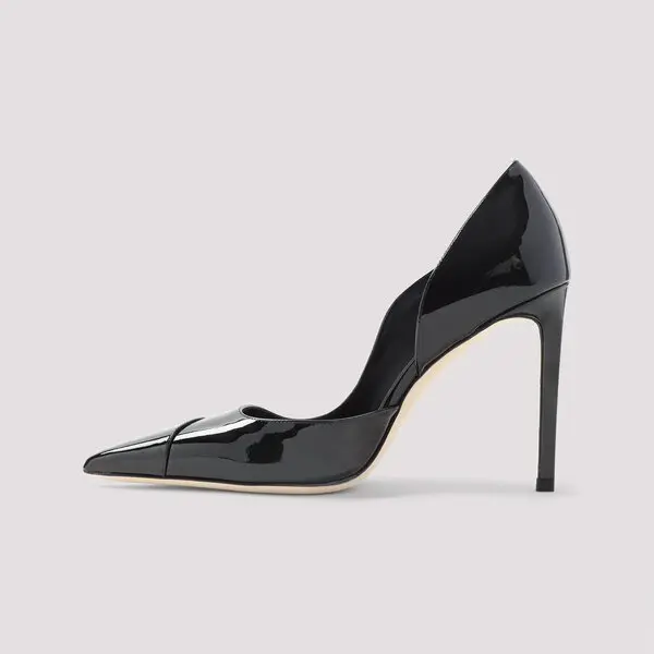 JIMMY CHOO Brigitte 100 Patent Leather Pumps - Black