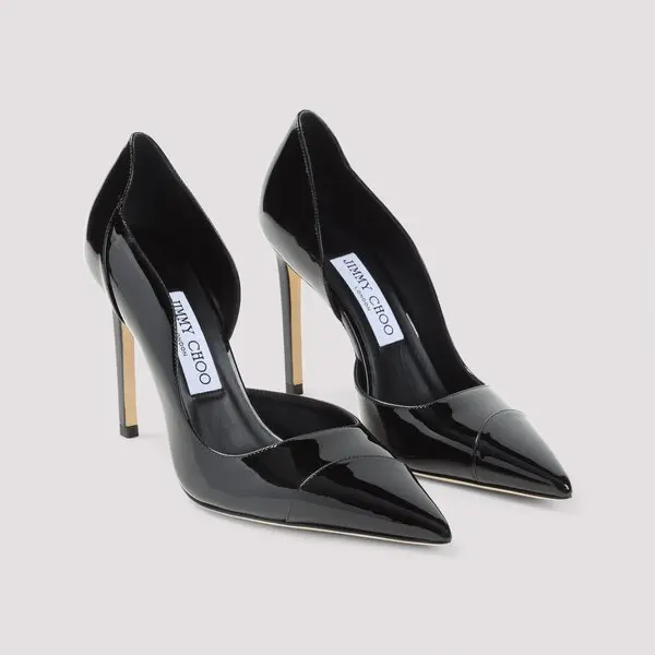 JIMMY CHOO Brigitte 100 Patent Leather Pumps - Black