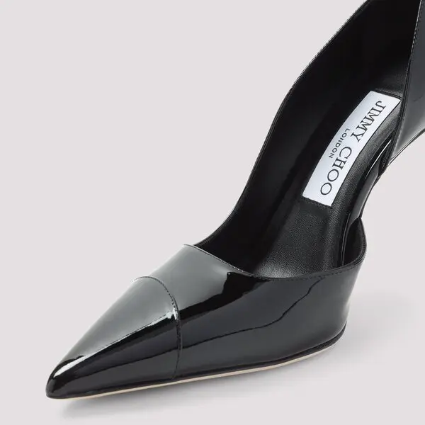 JIMMY CHOO Brigitte 100 Patent Leather Pumps - Black