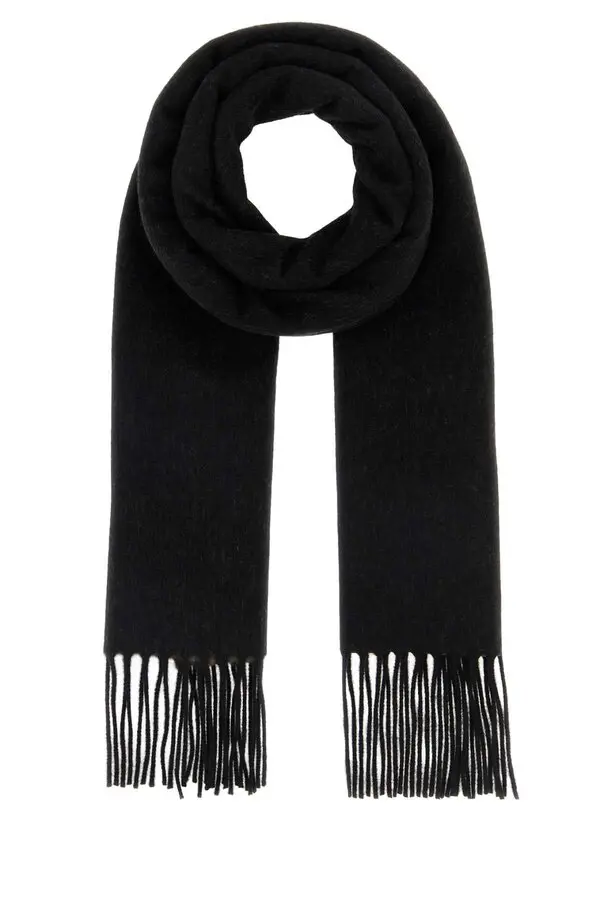 Fendi Wool Blend Scarf - Black