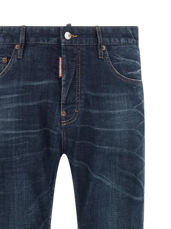 Dsquared2 642 Cotton Denim Jeans - Blue