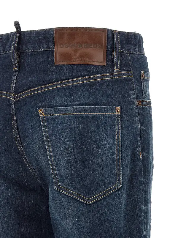 Dsquared2 642 Cotton Denim Jeans - Blue